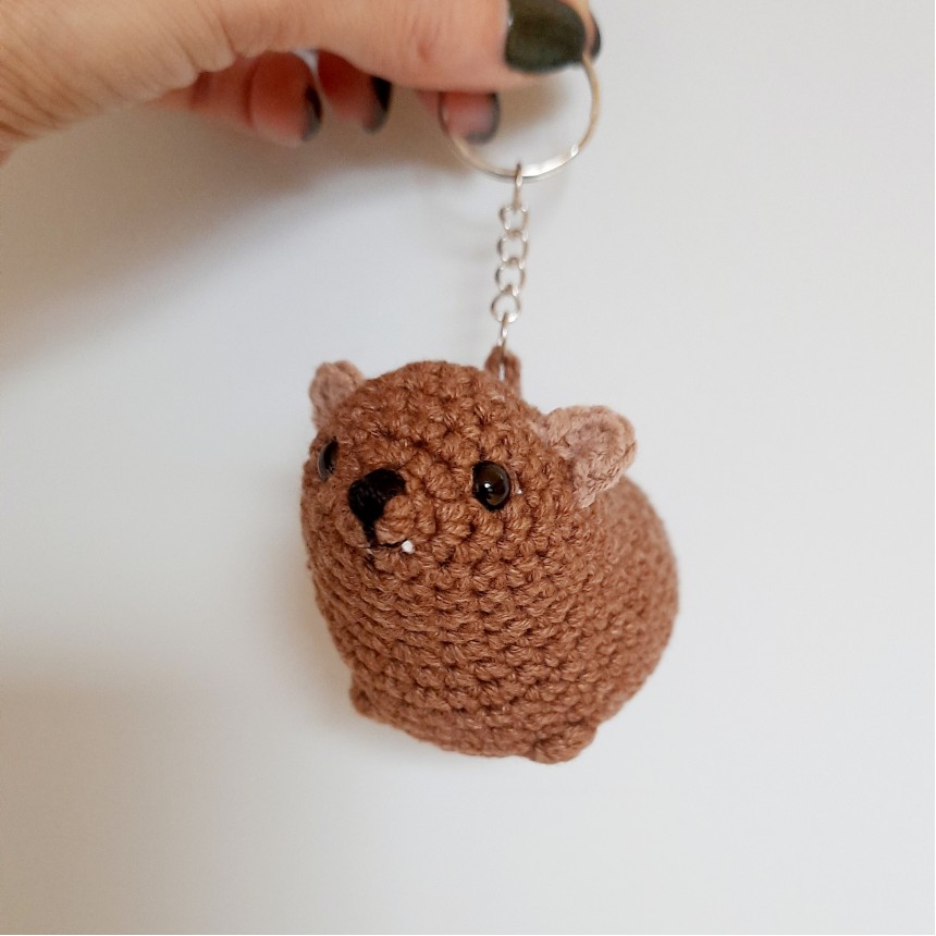 Rock Hyrax Wawa Awawa animal for rear view mirror, bag charm, keychain ...
