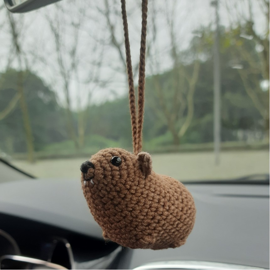 Rock Hyrax Wawa Awawa animal for rear view mirror, bag charm, keychain ...