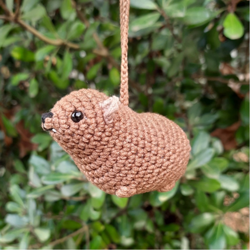 Rock Hyrax Wawa Awawa animal for rear view mirror, bag charm, keychain ...